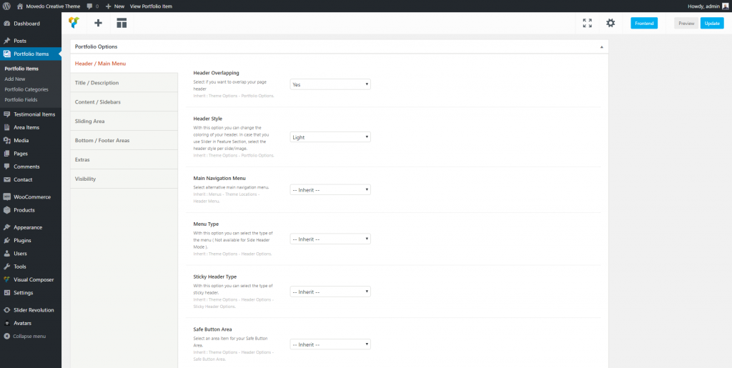 Portfolio Options in Movedo | Movedo Tutorial